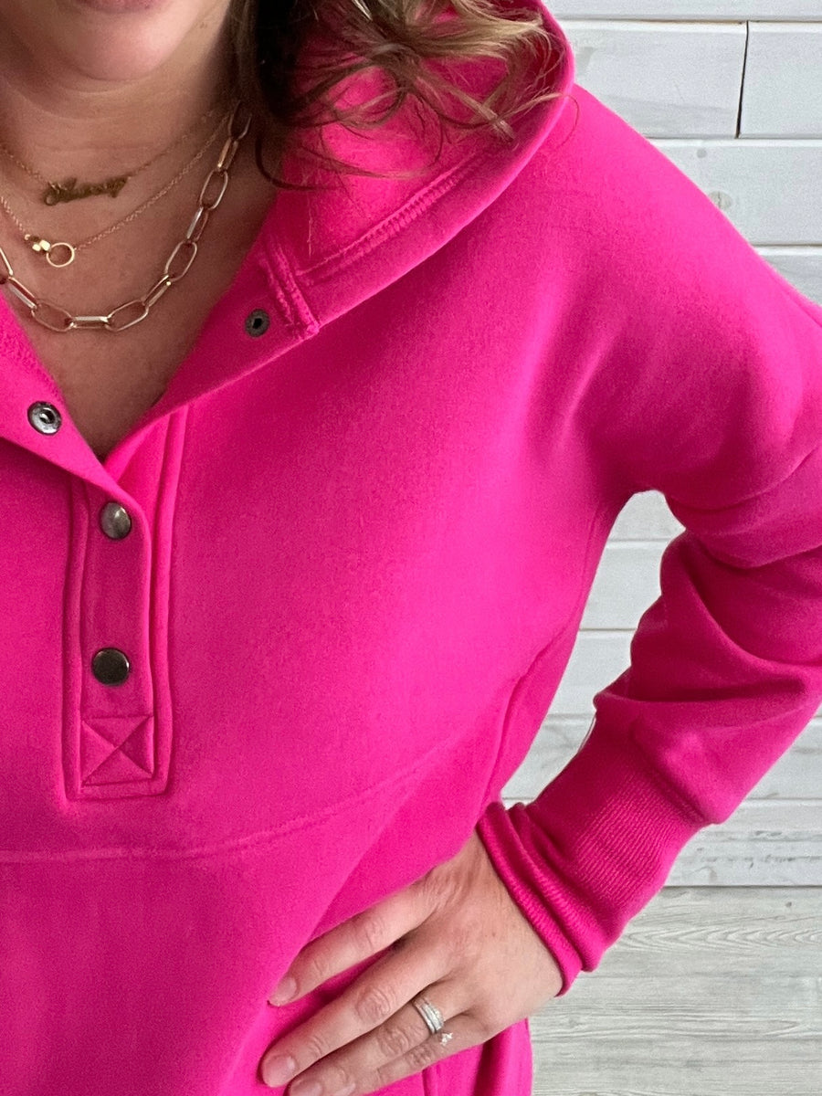 Snap Button Pocket Hoodie (2 Colors) – Board and Batten Boutique