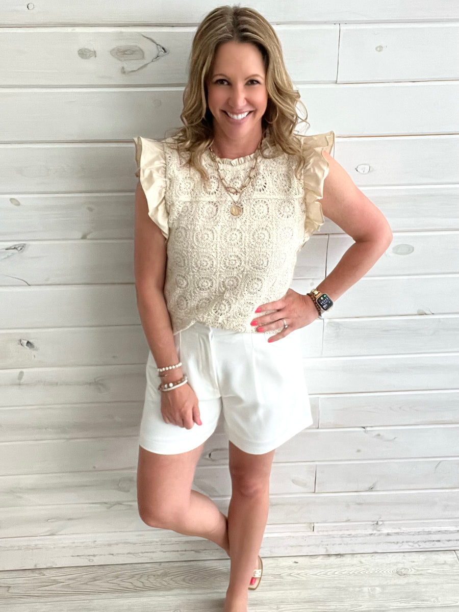 White Dress Short – Board and Batten Boutique
